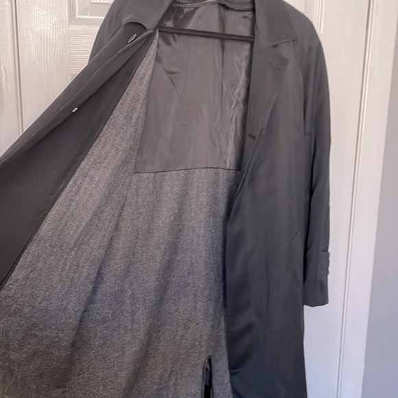 louis dell ollo | Jackets & Coats | Men 38s Black Trench Coat Louis ...